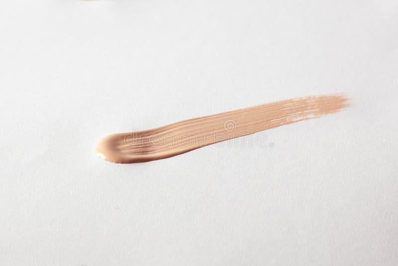 Make Up Smear Foundation Smudge Texture. Liquid Foundation Swatch Close ...