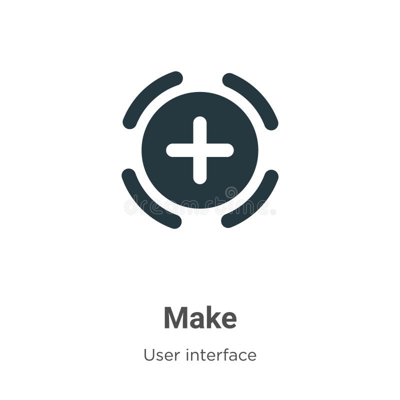 Make Vector Icon on White Background. Flat Vector Make Icon Symbol Sign ...