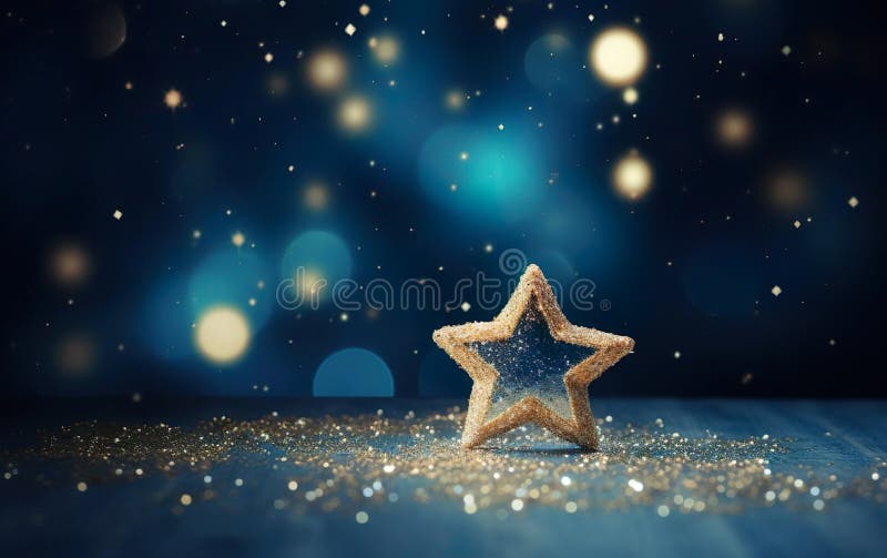Make a Wish Star with Glitter Stock Illustration - Illustration of ...