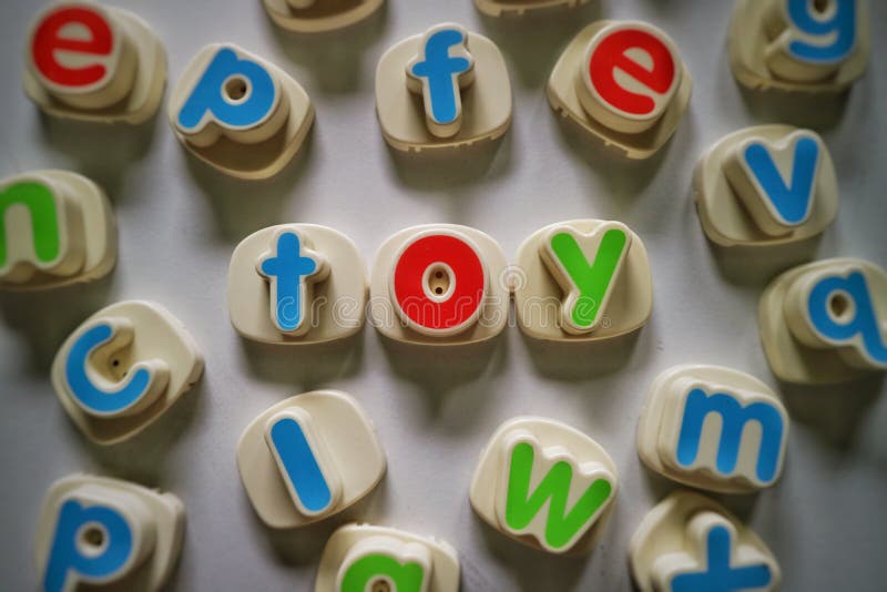 Make Word Toy on the Middle Some Words Stock Image - Image of word ...