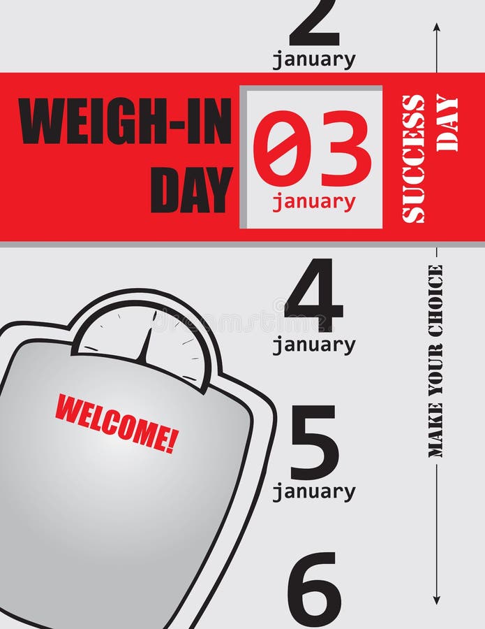 Success Day for Weigh-in Day Stock Vector - Illustration of scales ...