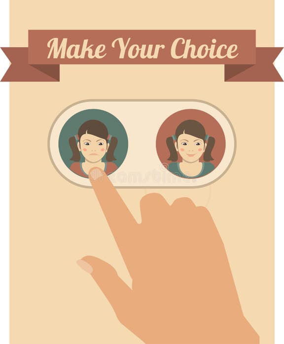 Make Your Choice stock vector. Illustration of gesture - 43936274