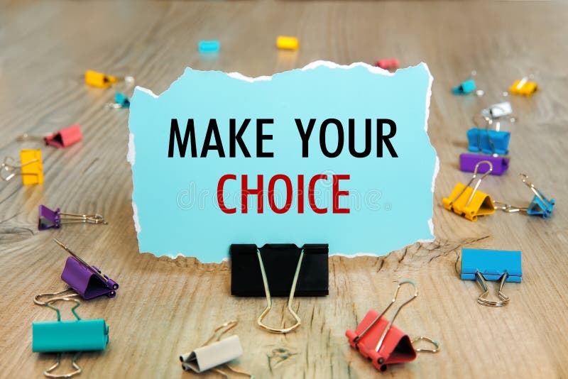 142 Make Your Own Choice Stock Photos - Free & Royalty-Free Stock ...