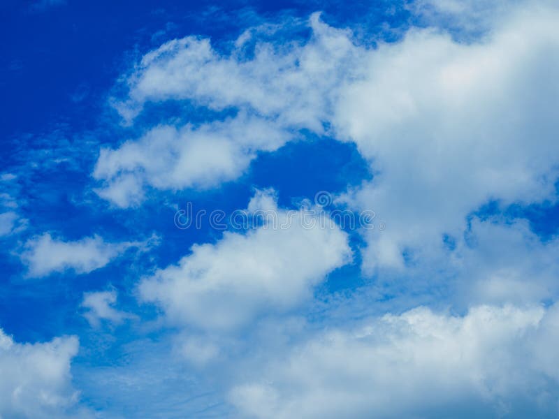 Clouds are Landing in the Sky of Blue Stock Image - Image of horizon ...