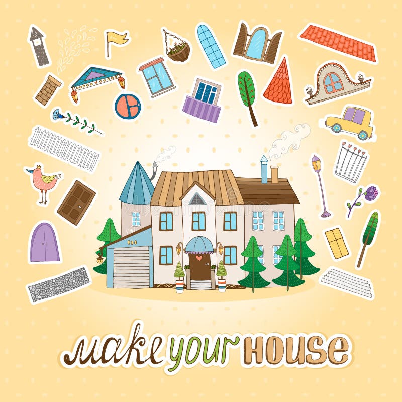 Make Your House stock vector. Illustration of design - 42260868