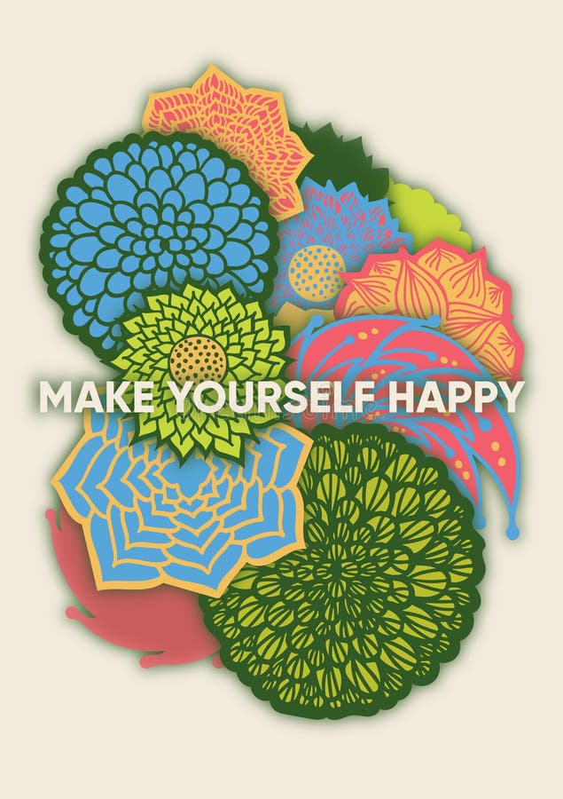 Make Yourself Happy Motivational Quote Card To Celebrate the World ...
