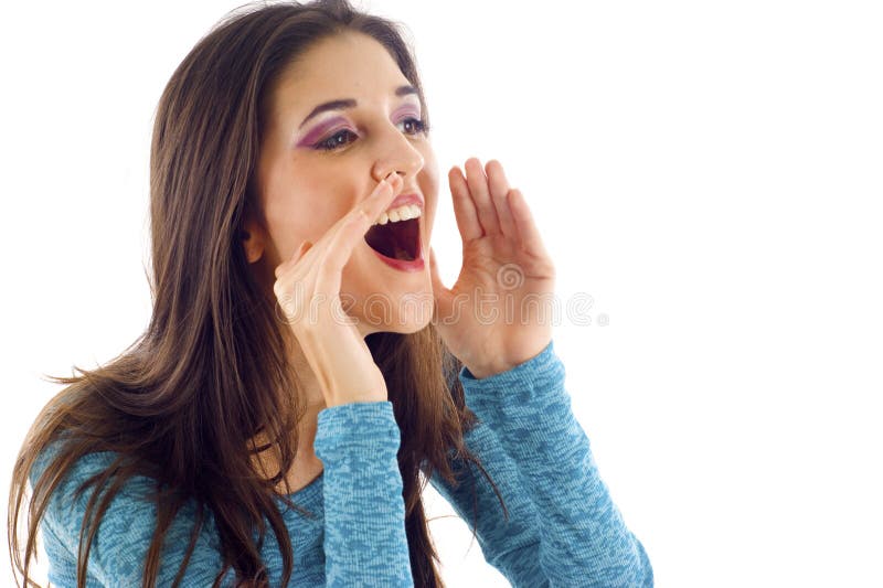 Make Yourself Heard! stock image. Image of employee, adult - 12403265