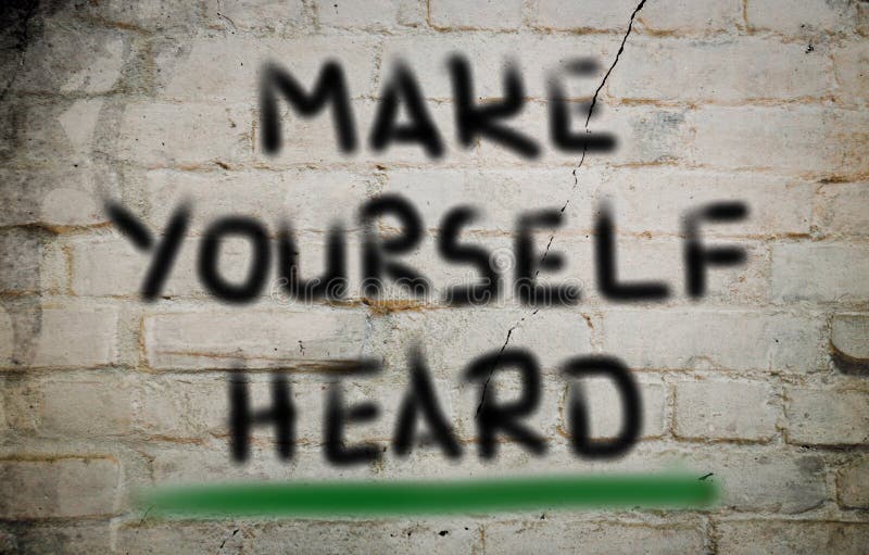Make Yourself Heard Concept Stock Photo - Image of opinion ...