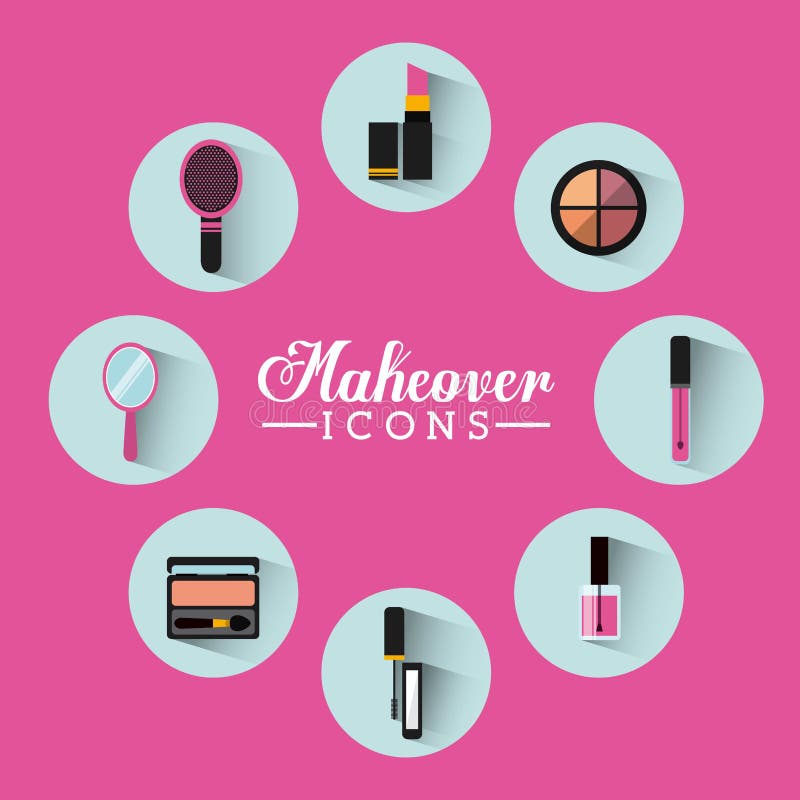 Makeover female design stock vector. Illustration of polish - 62909922