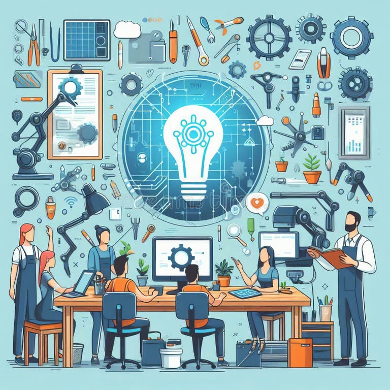 Maker Workshop Stock Illustrations – 2,071 Maker Workshop Stock ...