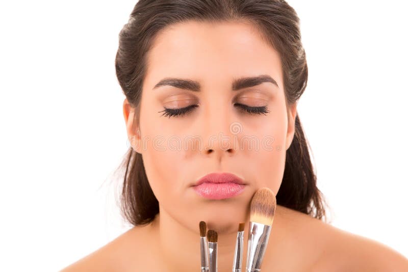 Makeup artist stock photo. Image of gloss, eyeshadow - 31389876