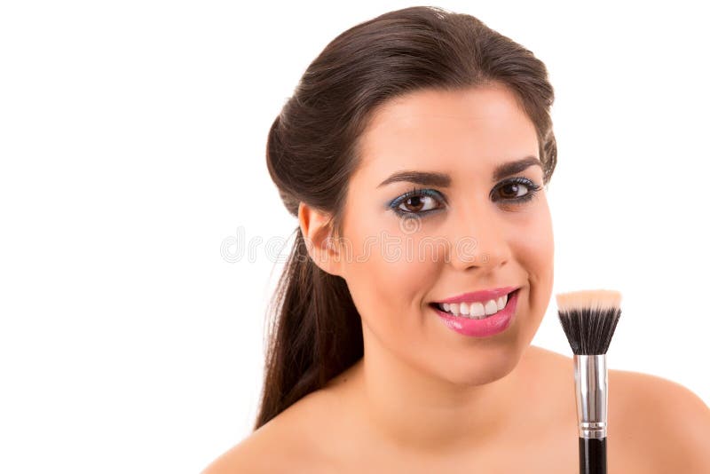Makeup artist stock image. Image of lips, fashion, caucasian - 31389881