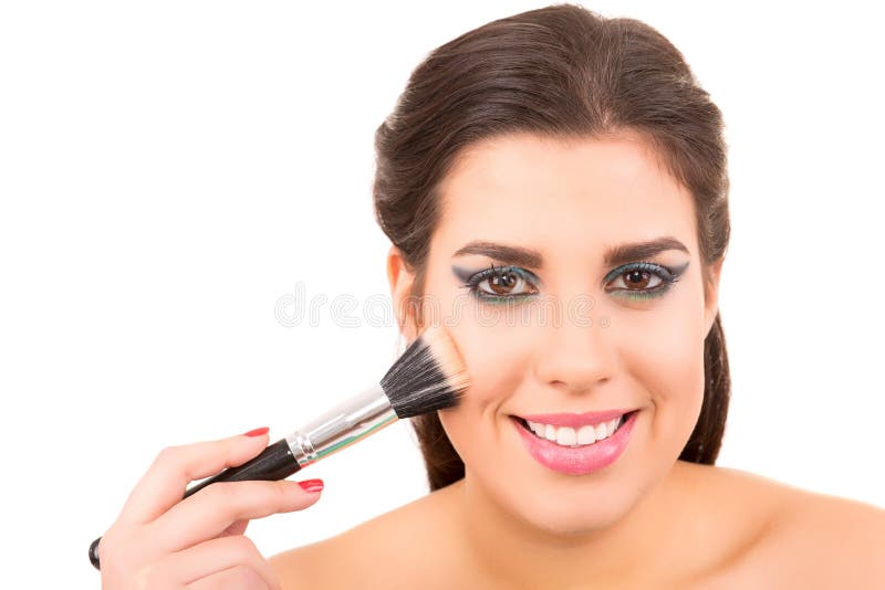Makeup artist stock image. Image of female, fashion, girl - 31389963