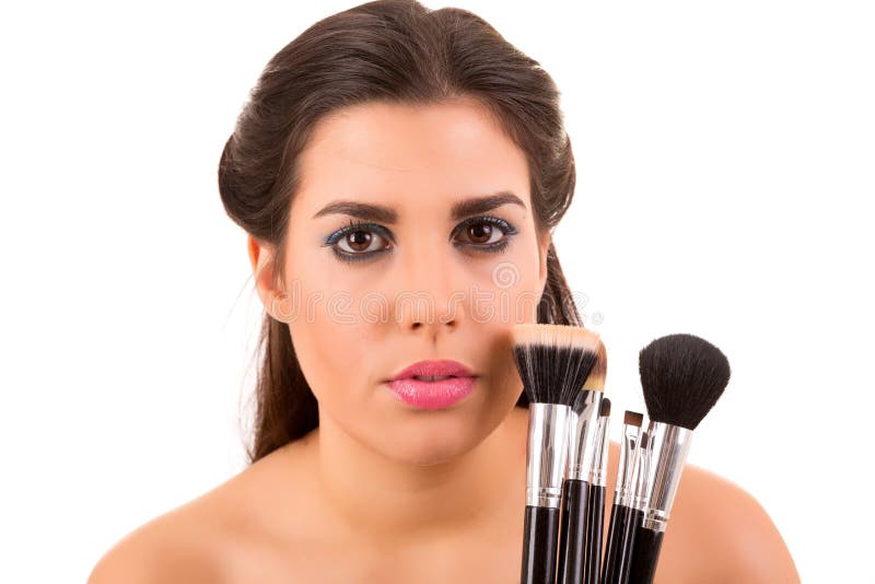 Makeup artist stock photo. Image of attractive, care - 31389944