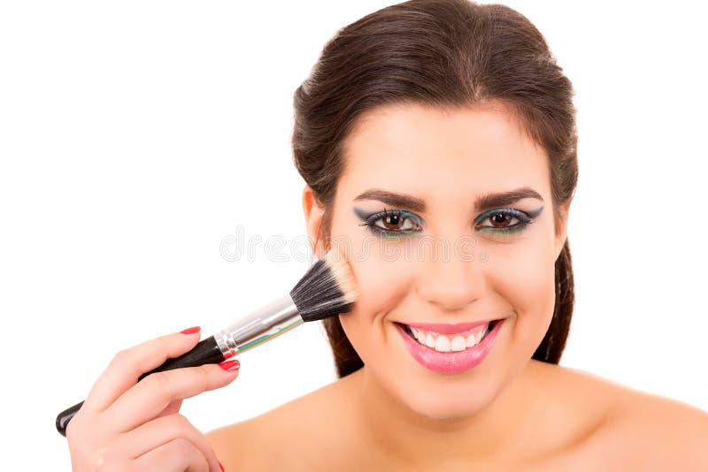 Makeup artist stock image. Image of beauty, eyelashes - 31389965
