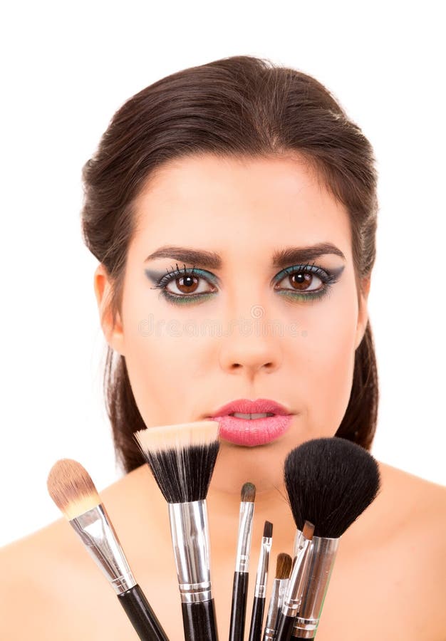 Makeup artist stock image. Image of female, artist, face - 31389981