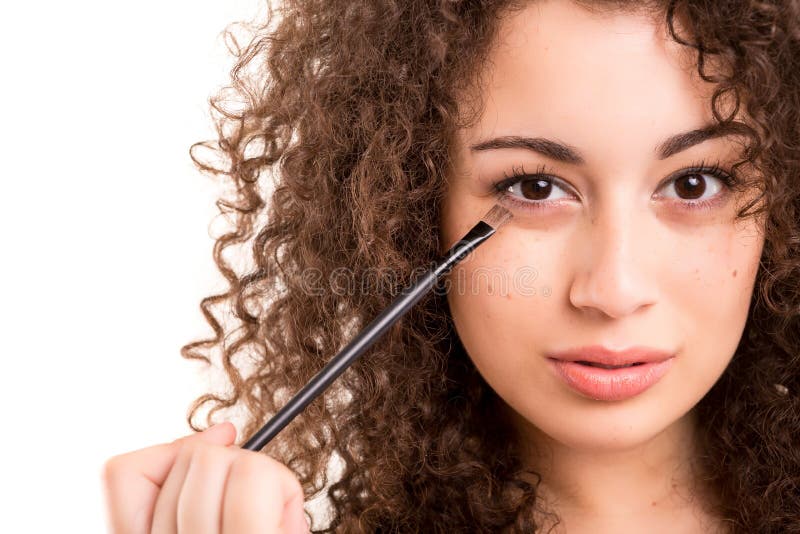 Makeup artist stock photo. Image of lips, eyelashes, fresh - 34689746