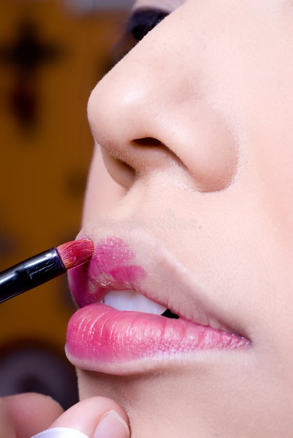 Makeup Artist at Work stock image. Image of indian, girl - 4159135