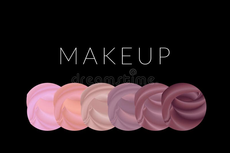 Pink Color Shades Swatches Palette with Names Stock Vector ...