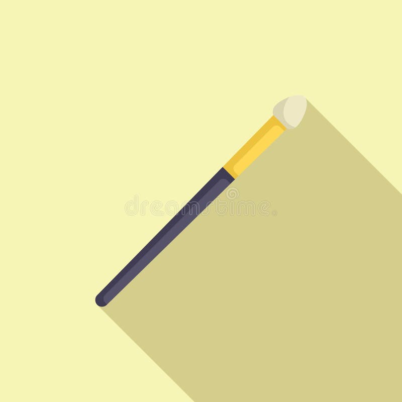 Makeup Brush Drawing a Line for Beauty Treatment Stock Illustration ...