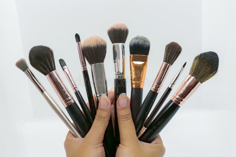 Makeup Brush Set Puff for Model Shoot for Compact, Eye Shadow, Blush ...