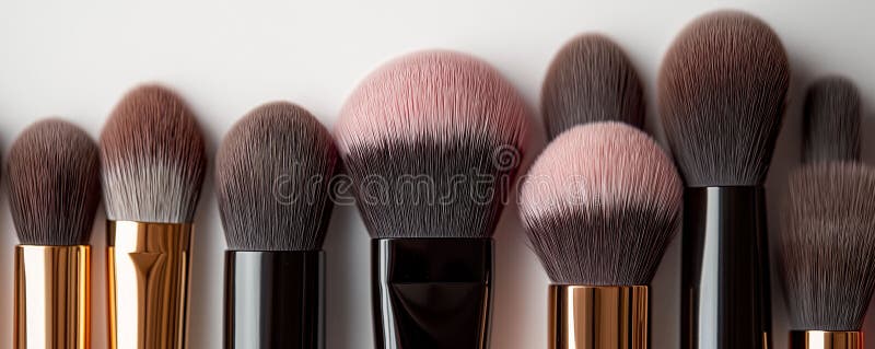 Makeup Brushes Collection, Various Sizes and Shades, Professional ...