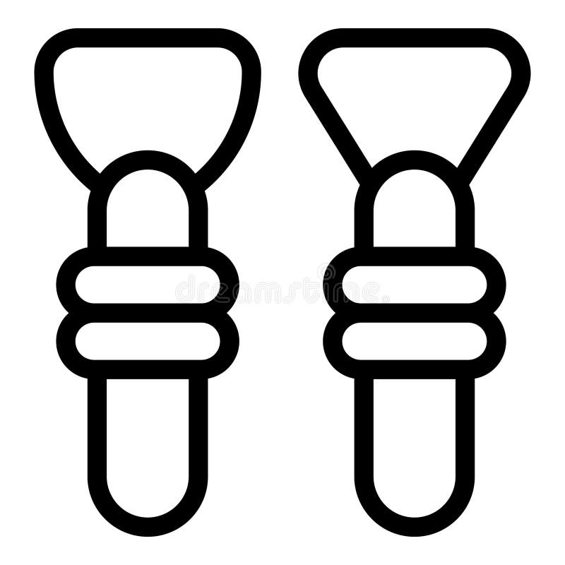 Makeup Brushes Icon Outline Vector. Facial Applicator Tool Stock Vector ...