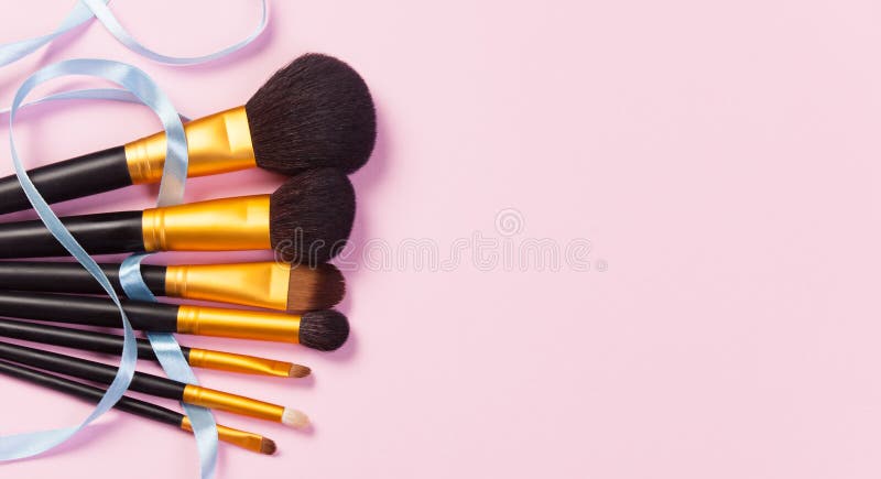 Various makeup brushes stock photo. Image of collection - 30894448