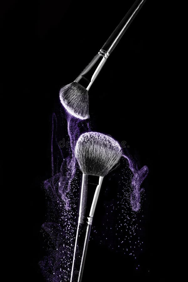 Brushes for Applying Makeup Stock Image - Image of glamour, fashion ...