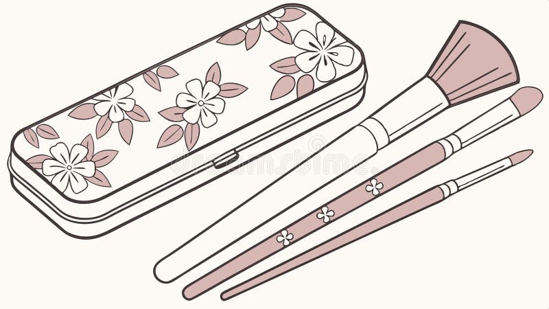 Makeup Brushes Set, Cosmetic Applicators, Beauty Tools, Vector Design ...