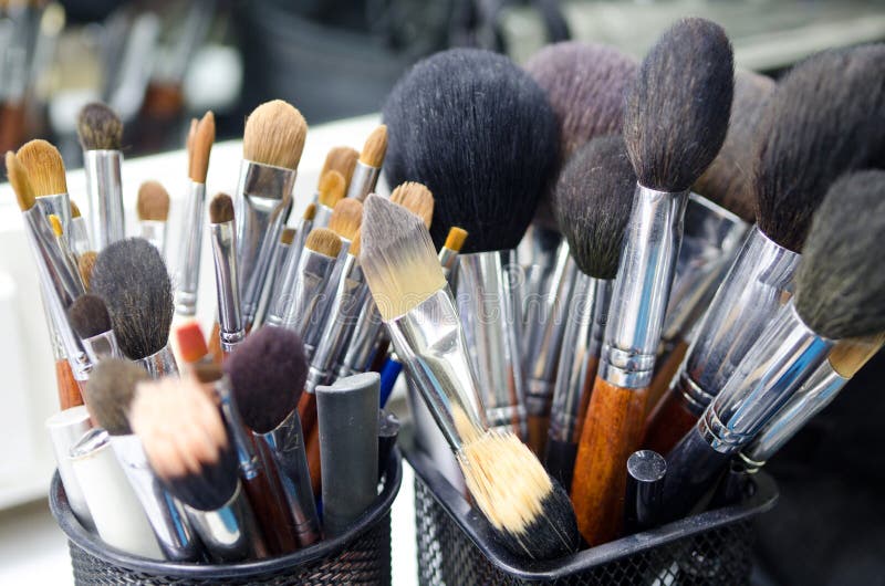 Makeup brushes stock photo. Image of large, bursh, contour - 41113212
