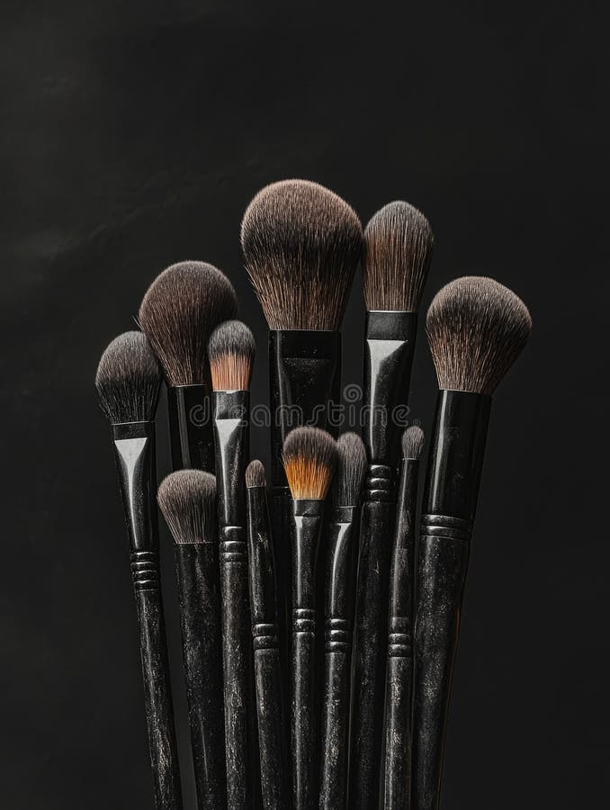 Makeup brushes stack stock photo. Image of life, accessories - 374877676