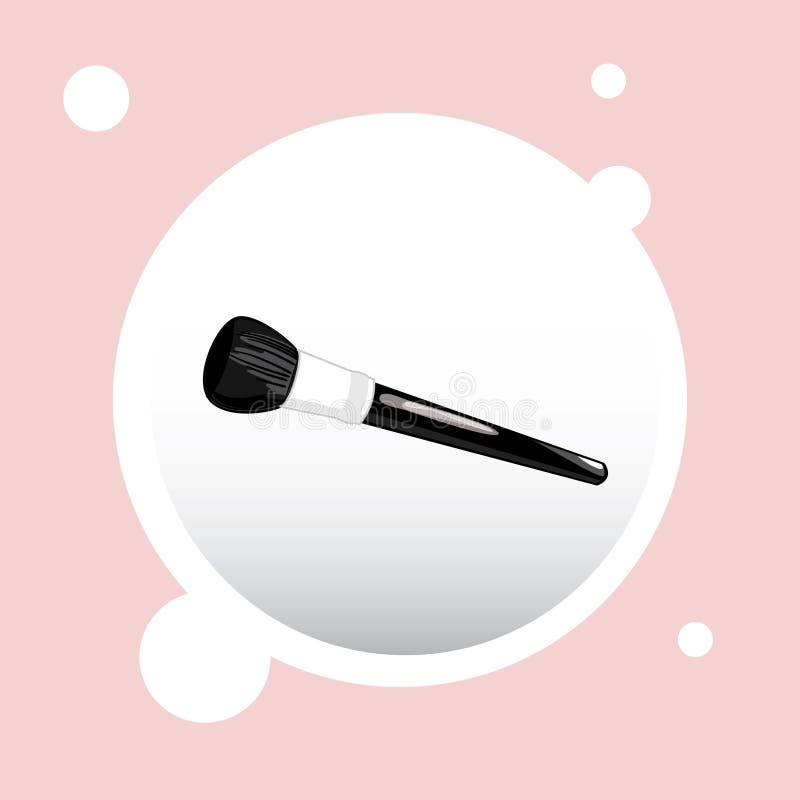 Makeup Brushes. Vector Illustration Decorative Design Stock Vector ...