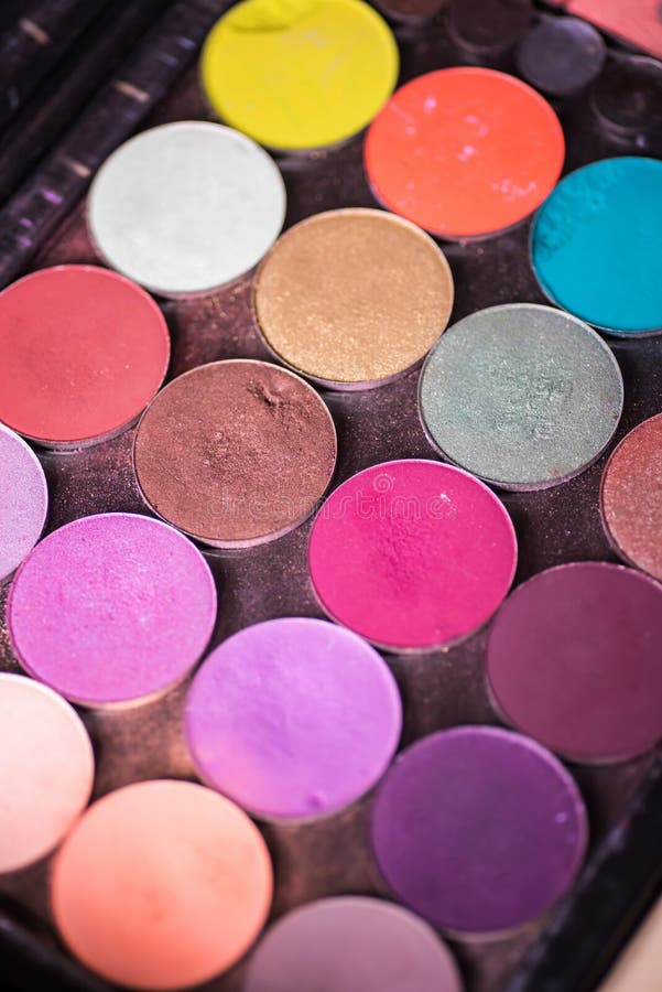 Makeup colors palette stock photo. Image of eyes, multicolor - 92991526