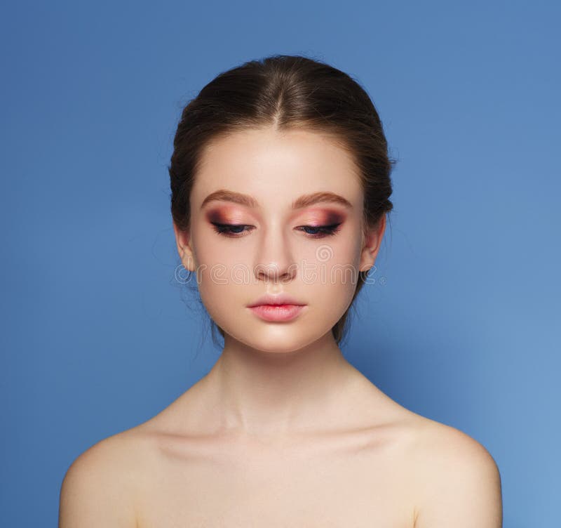 Makeup. Cosmetic. Skin Tone Palette Stock Photo - Image of beautiful ...