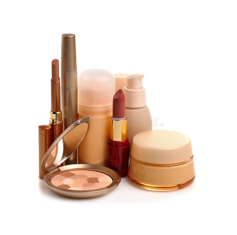 Makeup cosmetics stock photo. Image of makeup, brush, colorful - 8526274