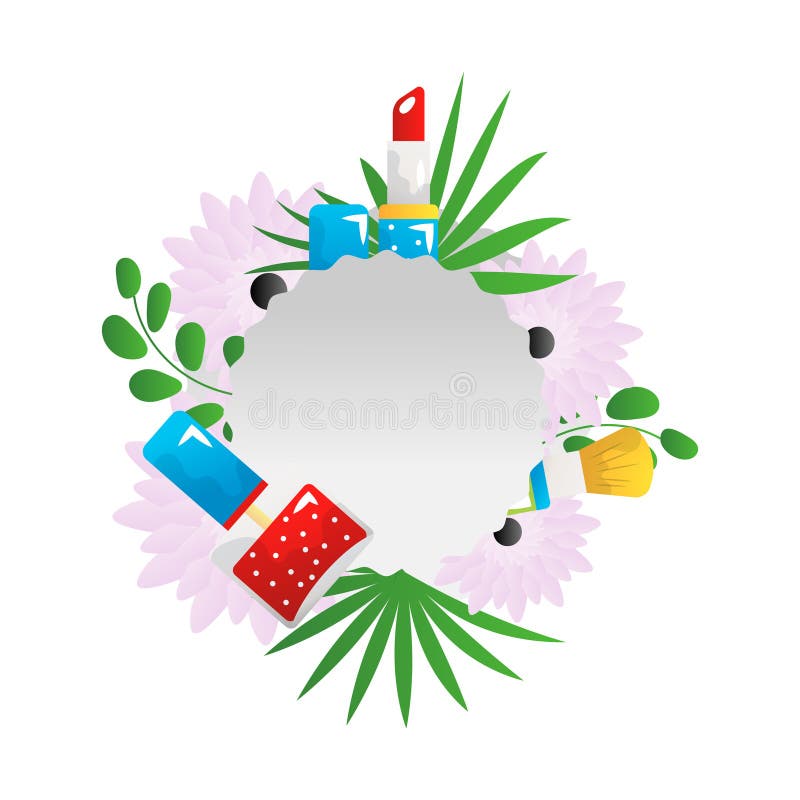 Makeup Vector Frame Stock Illustrations – 13,329 Makeup Vector Frame ...
