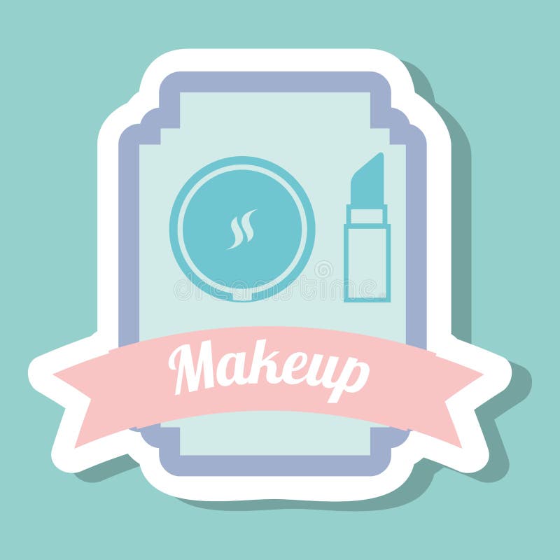 Makeup design stock vector. Illustration of female, cartoon - 46566142