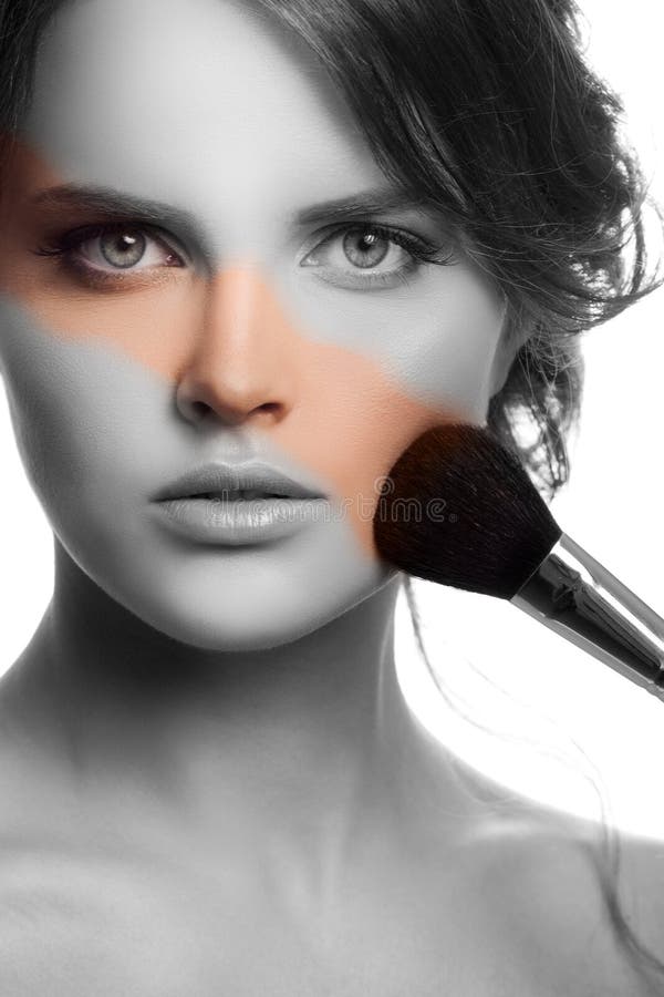 Makeup Face. Make-up Concept Stock Photo - Image of lips, healthy: 45321238