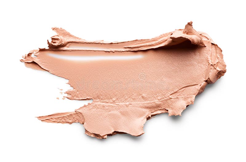 Foundation Smear with Shadow on a Glass Surface Stock Image - Image of ...