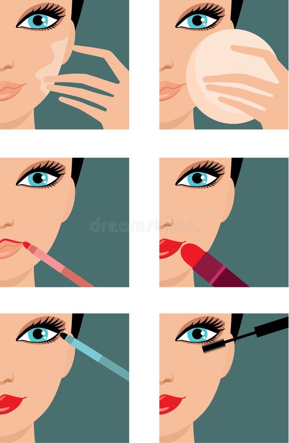 Make-up icons stock vector. Illustration of collection - 52458489