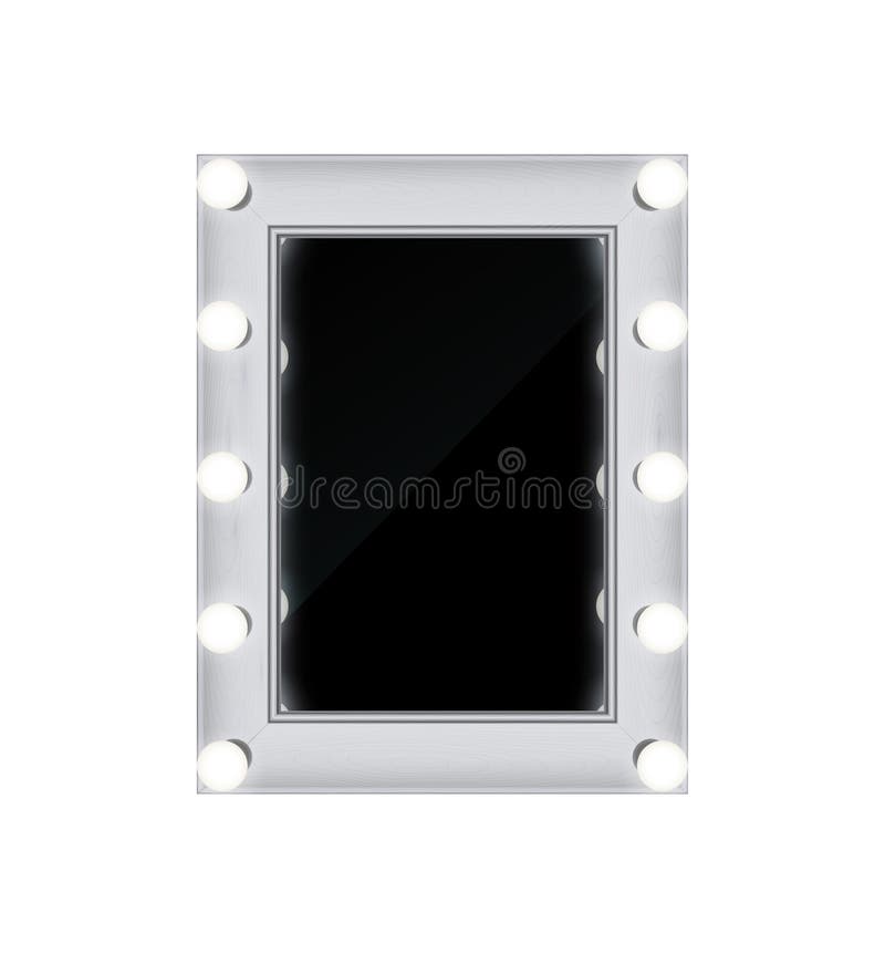 Makeup Mirror Realistic Composition Stock Vector - Illustration of ...