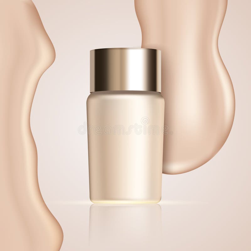 Makeup Mockup with Collection Cosmetics and Accessories Stock ...