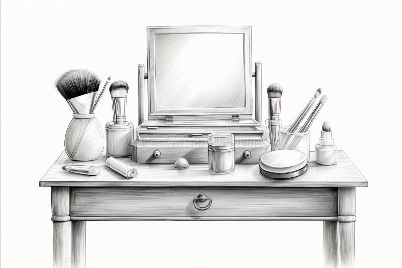 Vanity Mirror Sketch Stock Illustrations – 238 Vanity Mirror Sketch ...