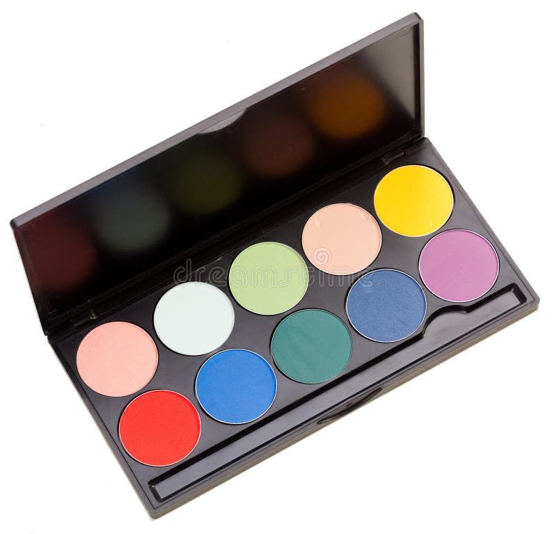 Makeup palette stock image. Image of multicolour, paint - 23659829
