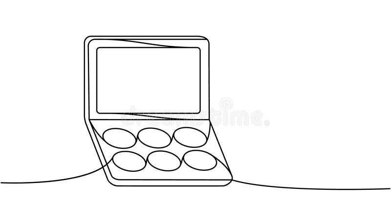 Palette One Line Drawing Stock Illustrations – 237 Palette One Line ...