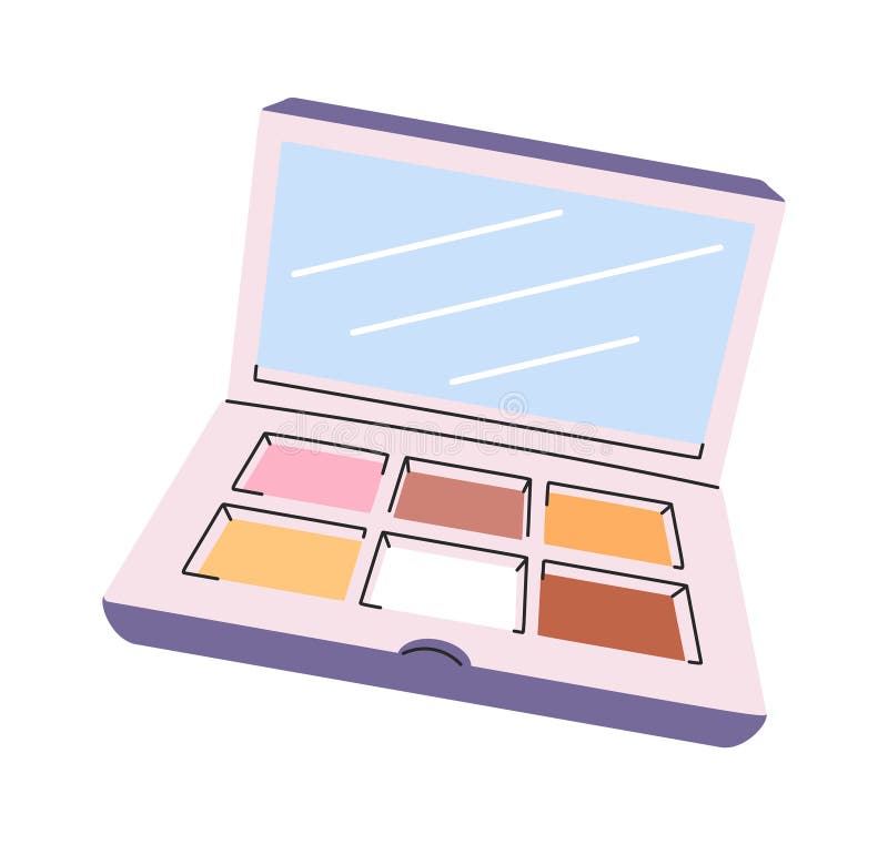 Makeup Blush Palette Hand Drawn Stock Vector - Illustration of tone ...