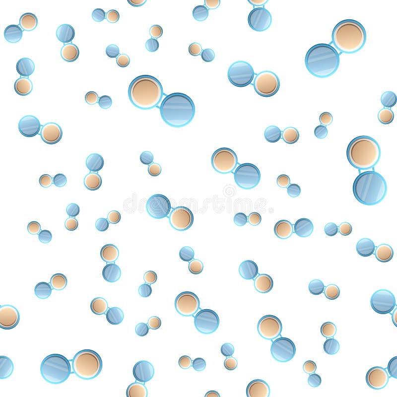 Makeup Powder with Mirror Icon Isolated Seamless Pattern on White ...