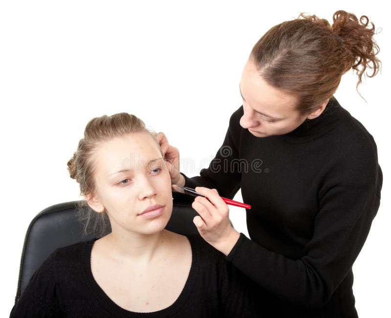 Makeup process shot ï¿½20 stock photo. Image of finger - 19631058