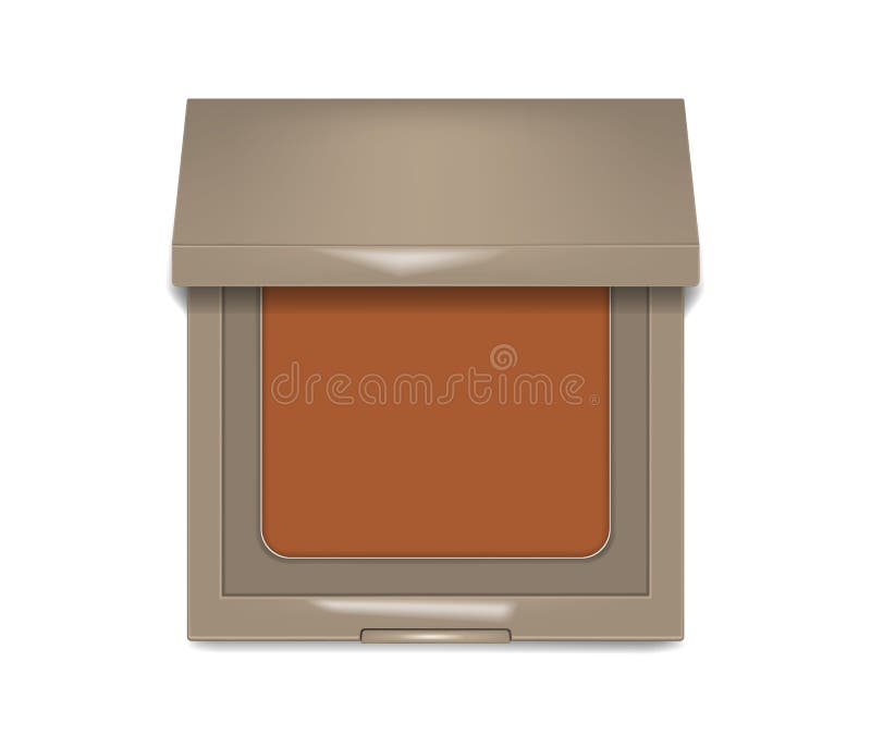 Makeup Product Packaging. Make-up Powder, Foundation, Corrector or ...